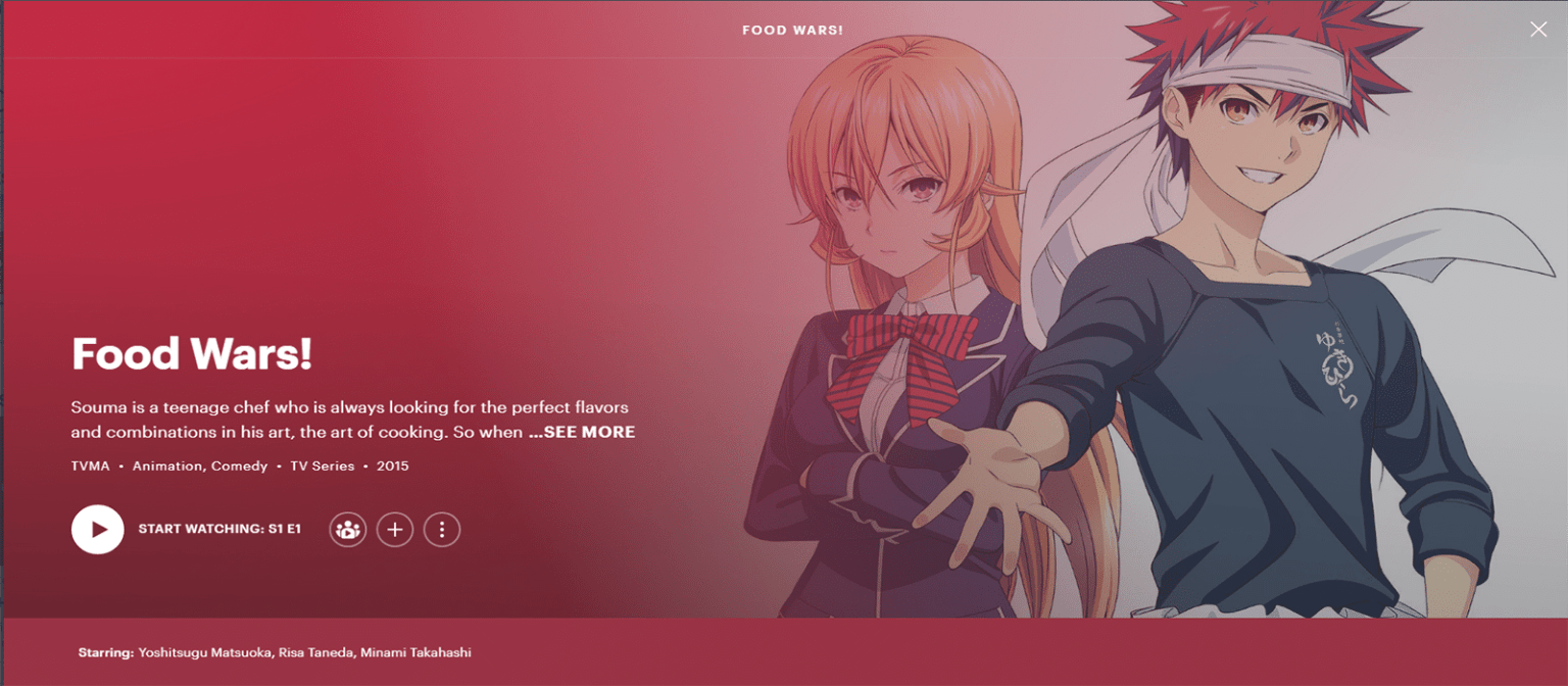 5 Best Places to Watch Food Wars Online (Shokugeki no Soma)