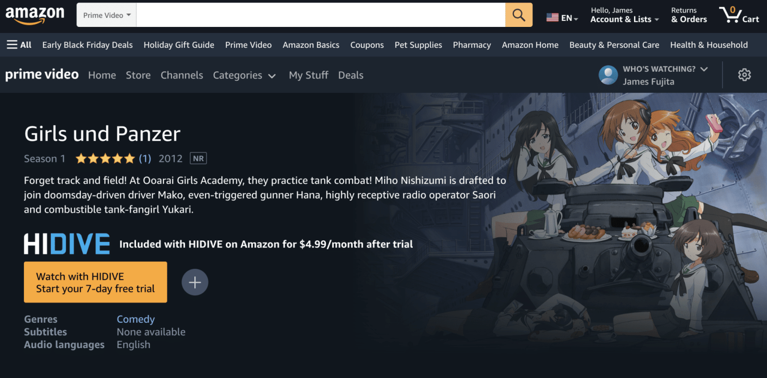 5 Best Places to Watch Girls und Panzer Online