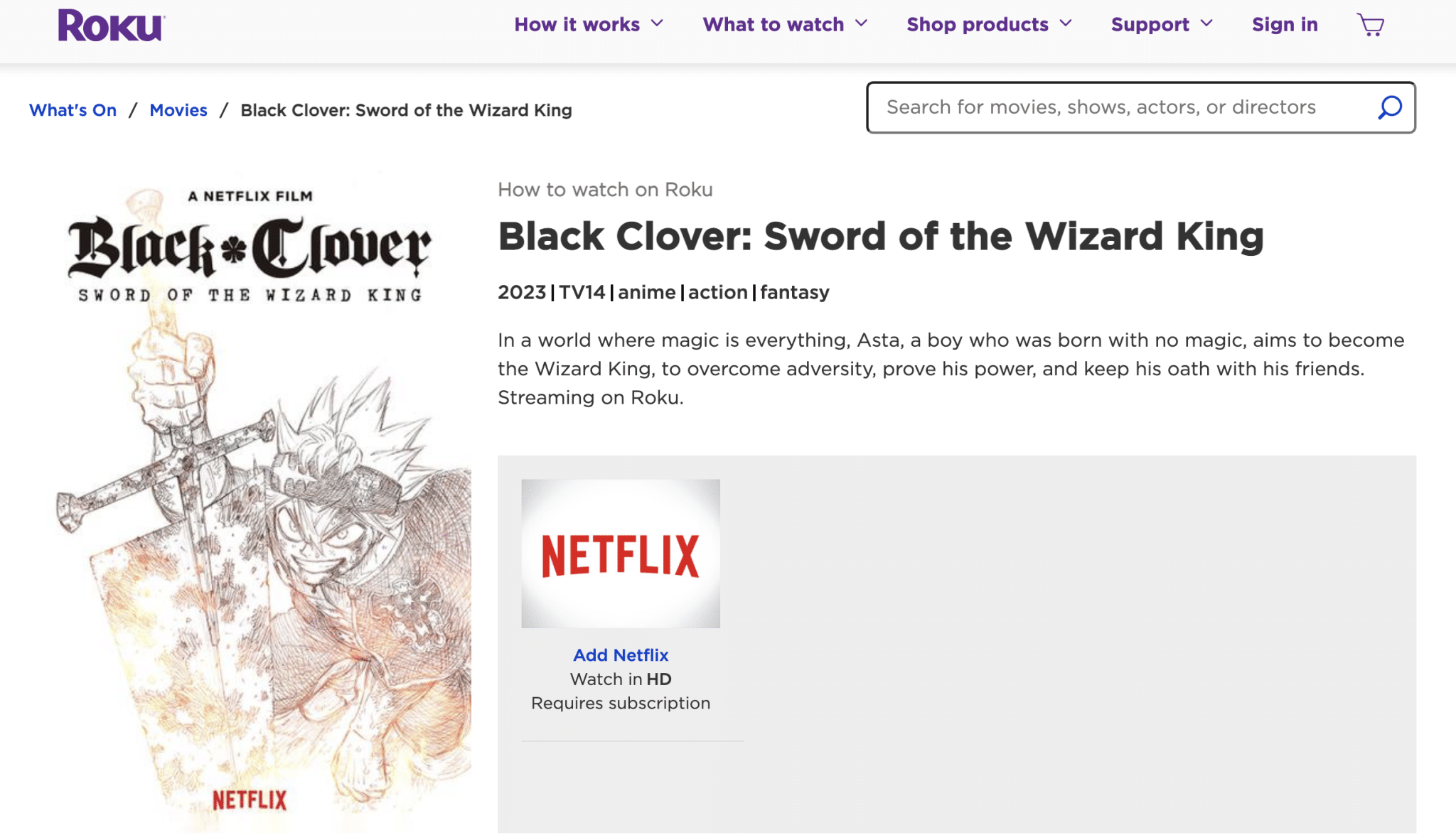 4 Best Places to Watch Black Clover: Sword of the Wizard King Movie ...