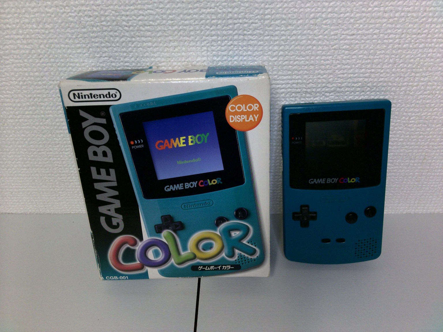 Japanese Game Boy Color (Blue CGB-001) Original 1998 Model Product ...