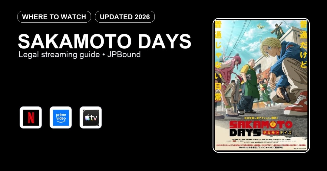 Where to Watch SAKAMOTO DAYS Online (Updated 2026)