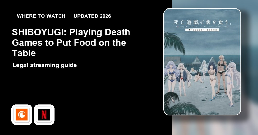 Where to Watch SHIBOYUGI: Playing Death Games to Put Food on the Table ...