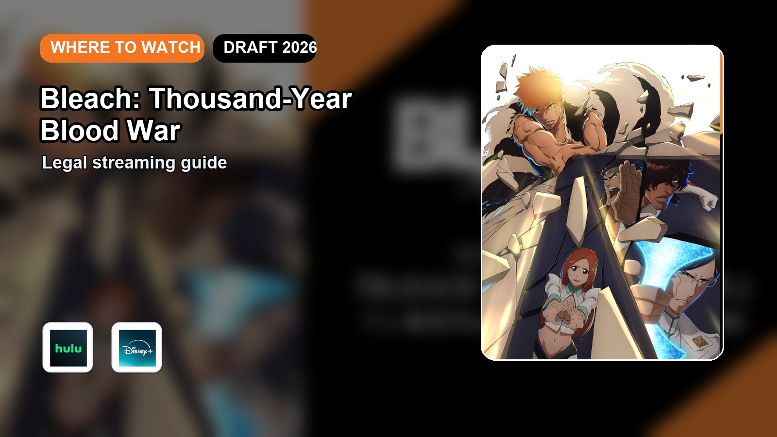 Where to Watch Bleach: Thousand-Year Blood War Online in 2026