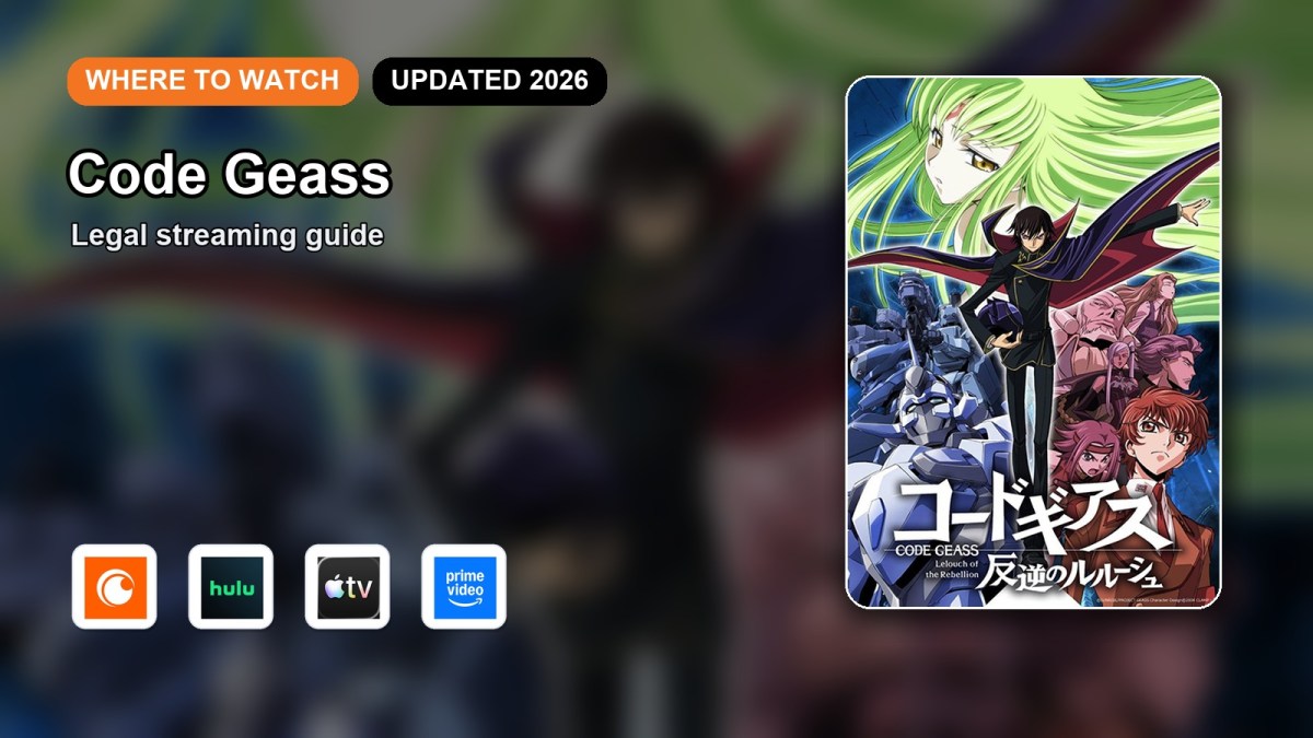 Where to Watch Code Geass Online in 2026